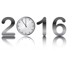 Happy New Year 2016 in black and white Royalty Free Vector