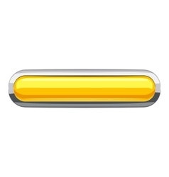 Yellow rectangular button icon cartoon style Vector Image