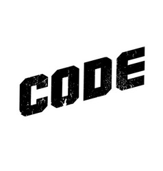 Code rubber stamp Royalty Free Vector Image - VectorStock