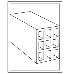 Concrete block Royalty Free Vector Image - VectorStock