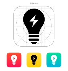 Light bulb and cfl lamp icons Royalty Free Vector Image