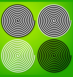 Spirals circular wave elements psychedelic Vector Image