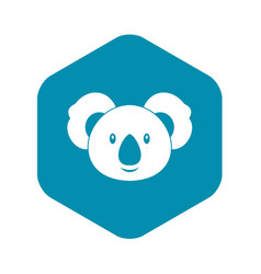 Koala icon isolated Royalty Free Vector Image - VectorStock