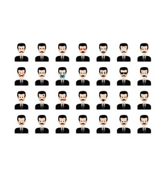 Speak no evil emoji black concept icon Royalty Free Vector