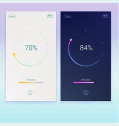 Progress loading for mobile apps or web Royalty Free Vector