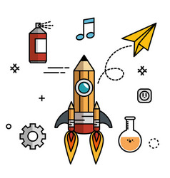 Science-related objects design Royalty Free Vector Image
