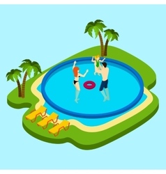 Inflatable pool Royalty Free Vector Image - VectorStock