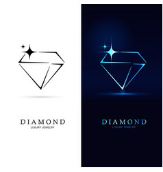Icon diamond logo Royalty Free Vector Image - VectorStock