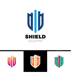 Business circle logo design with growth rate chart