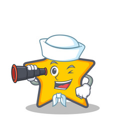 Detective star character cartoon style Royalty Free Vector