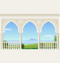 Classic arch of the palace Royalty Free Vector Image