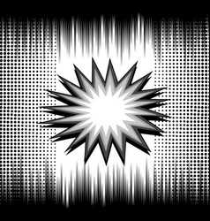 Comic monochrome concept Royalty Free Vector Image