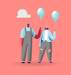 Young identical male and female characters Vector Image