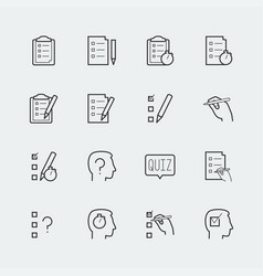 Green quiz icon with speech bubble Royalty Free Vector Image