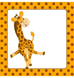 Cartoon giraffe Royalty Free Vector Image - VectorStock