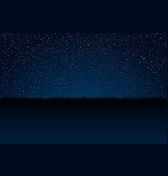 Starry sky shining stars dark sky telescope Vector Image