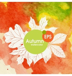 Creative autumn background Royalty Free Vector Image
