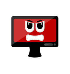 Angry computer Royalty Free Vector Image - VectorStock