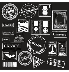 Postage stamps Royalty Free Vector Image - VectorStock