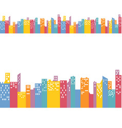 Colorful panorama city Royalty Free Vector Image