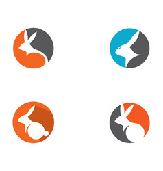 Rabbit cartoon posing with blank sign Royalty Free Vector