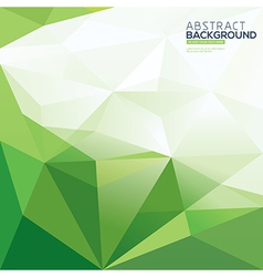 Green triangle abstract polygonal background Vector Image