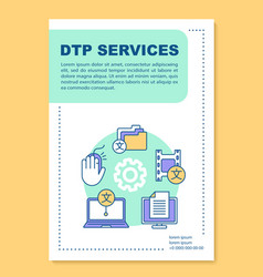 Computer programmimg brochure template layout Vector Image