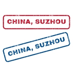 China suzhou rubber stamps Royalty Free Vector Image