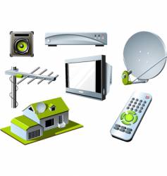 Tv system Royalty Free Vector Image - VectorStock
