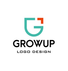Modern concept company business logo Royalty Free Vector