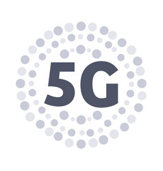 5g sticker online wireless system connection Vector Image