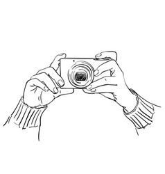 Hand drawn photography Royalty Free Vector Image