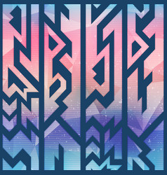 Blue geometric seamless pattern Royalty Free Vector Image