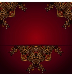 Royal Golden Frame Menu card Royalty Free Vector Image