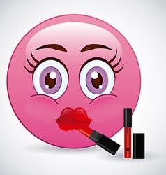 Emoticon pointing down Royalty Free Vector Image