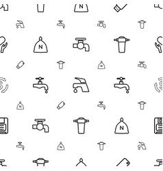 Save icons pattern seamless white background Vector Image