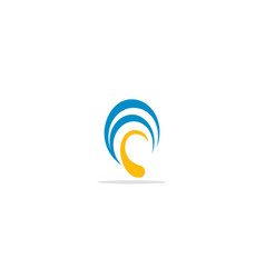 Abstract curve logo Royalty Free Vector Image - VectorStock
