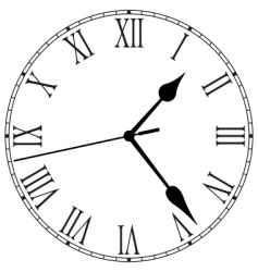 Clock face Royalty Free Vector Image - VectorStock