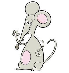 Funny mouse comic cartoon character Royalty Free Vector