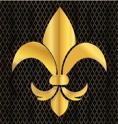 Gold diamond isolated Royalty Free Vector Image