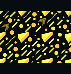 Memphis seamless pattern asymmetrical geometric Vector Image