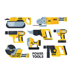 Electric tools set Royalty Free Vector Image - VectorStock