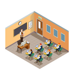 Artist class isometric Royalty Free Vector Image