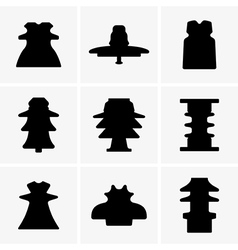 High voltage insulators Royalty Free Vector Image