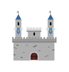 Ancient fortification castle medieval Royalty Free Vector