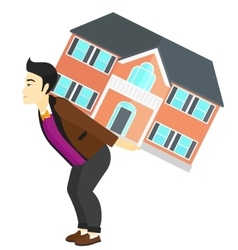 Small house cartoon Royalty Free Vector Image - VectorStock