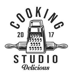 Vintage cooking master class logotype Royalty Free Vector