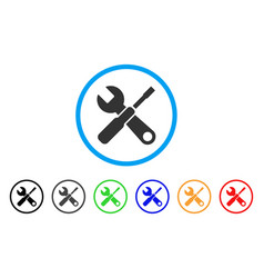 Tools rounded icon Royalty Free Vector Image - VectorStock