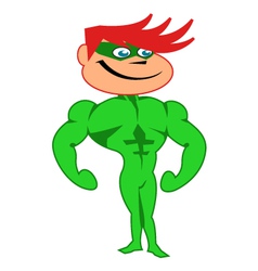 Green kid Royalty Free Vector Image - VectorStock