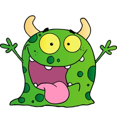 Happy monster cartoon character Royalty Free Vector Image